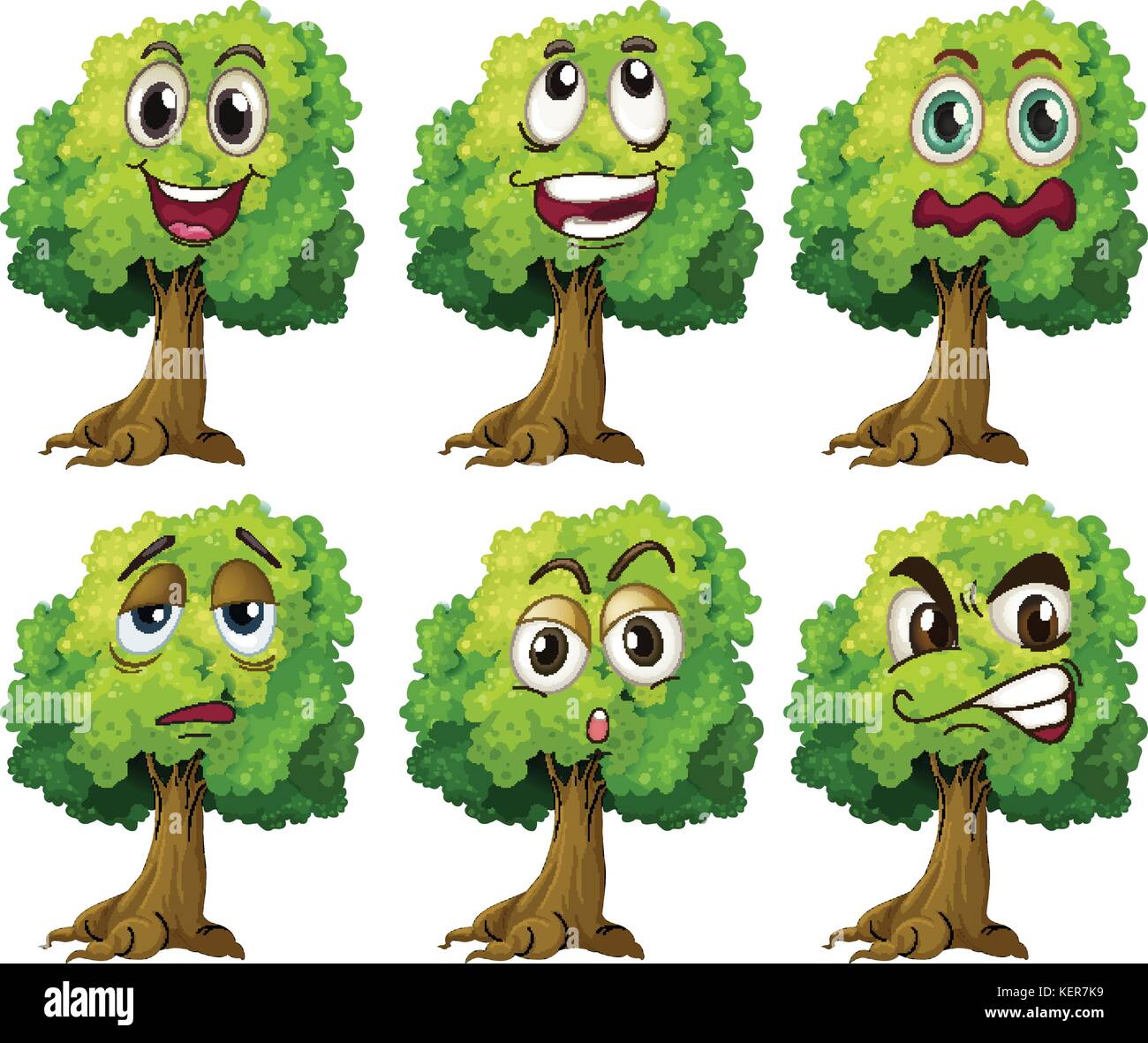 Scared tree Stock Vector Images - Alamy