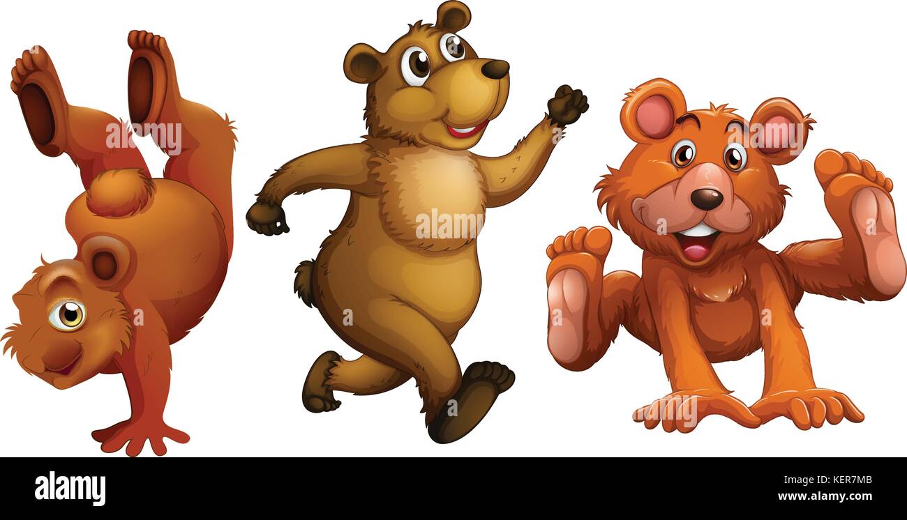 Illustration of a set of bears Stock Vector Image & Art - Alamy