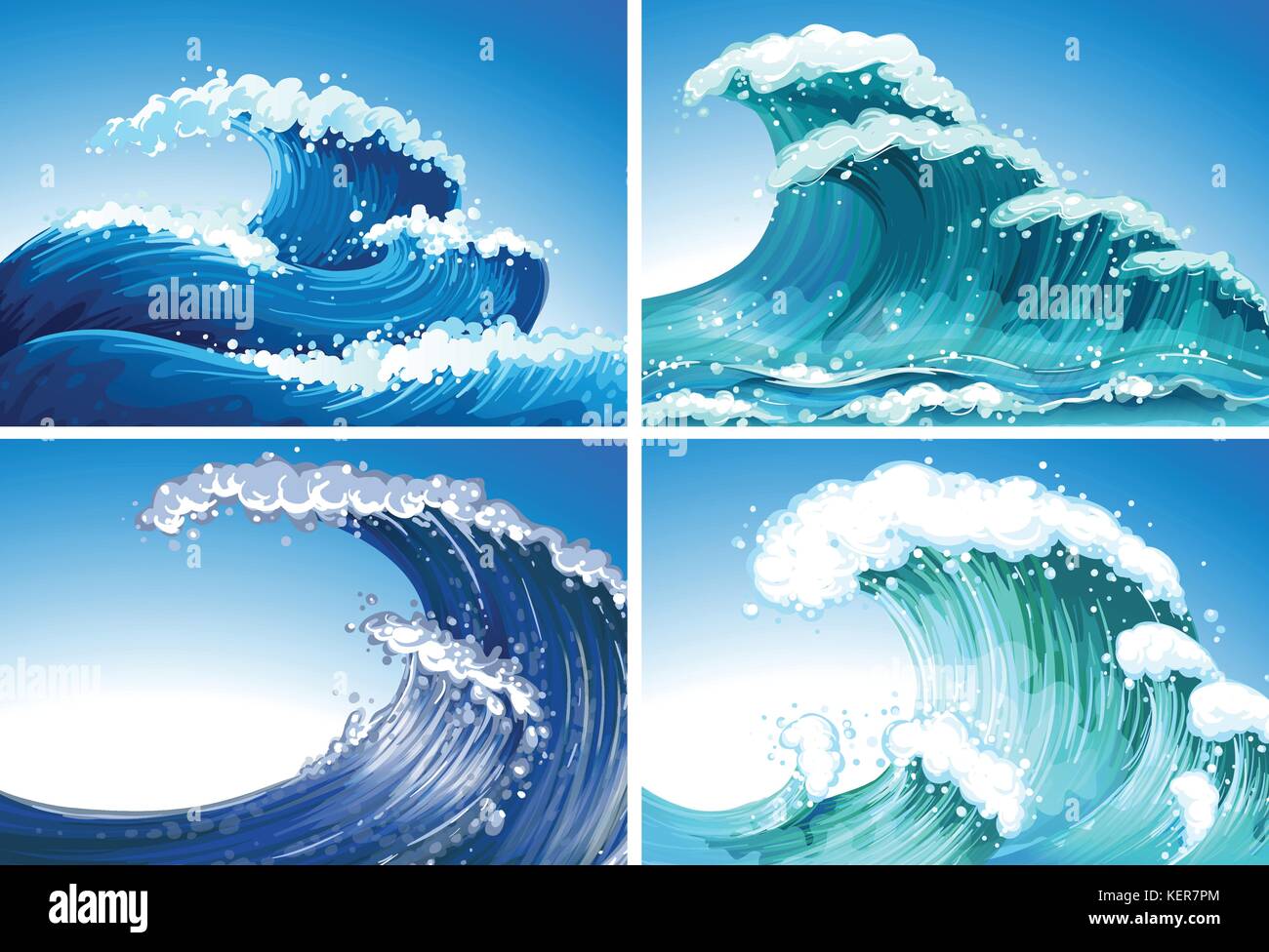 Rough wave action Stock Vector Images - Alamy