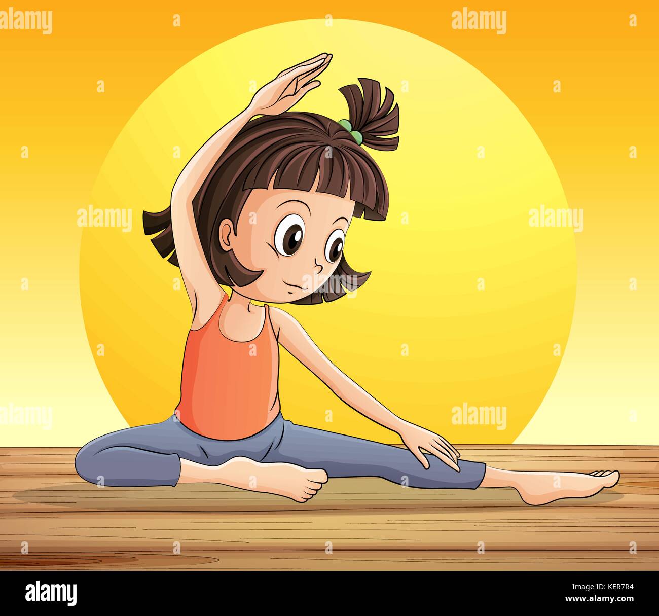 Illustration of a young lady doing yoga Stock Vector Image & Art - Alamy Illustration of a young lady doing yoga Stock Vector Image & Art - Alamy