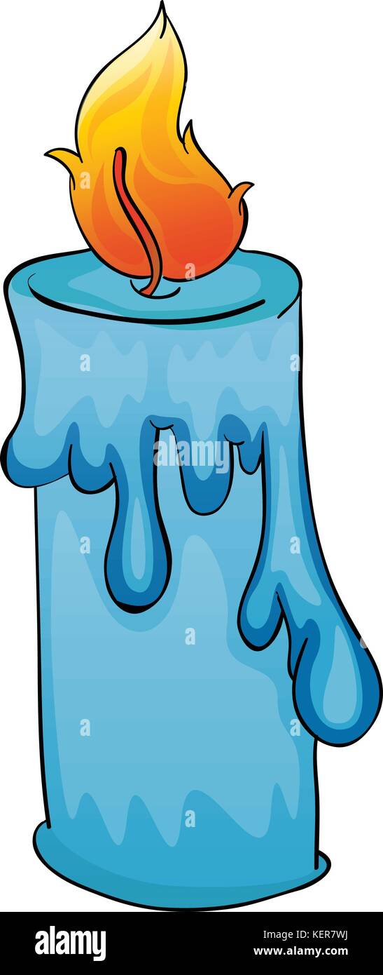 Candle lighting isolated cartoon Stock Vector Images - Alamy