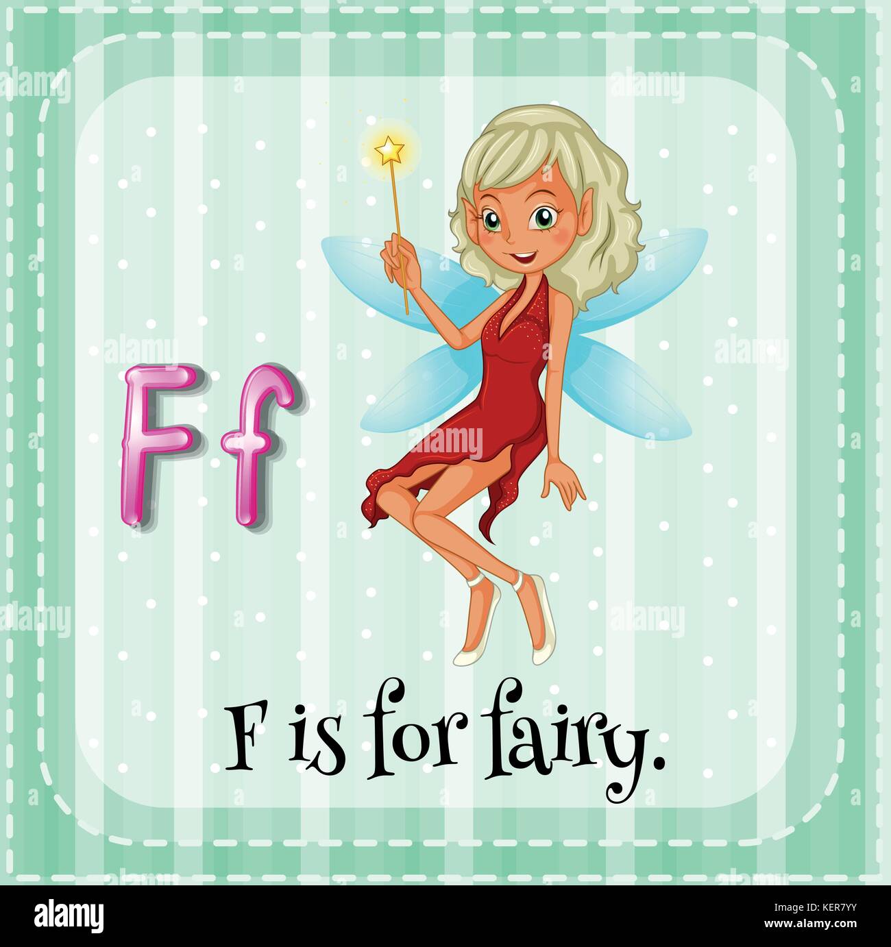Illustration of a letter F is for fairy Stock Vector Image & Art - Alamy