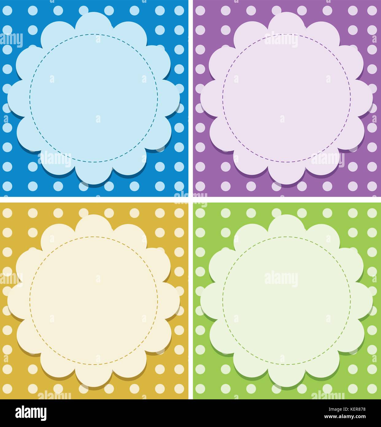 Illustration of the empty background templates Stock Vector Image & Art ...