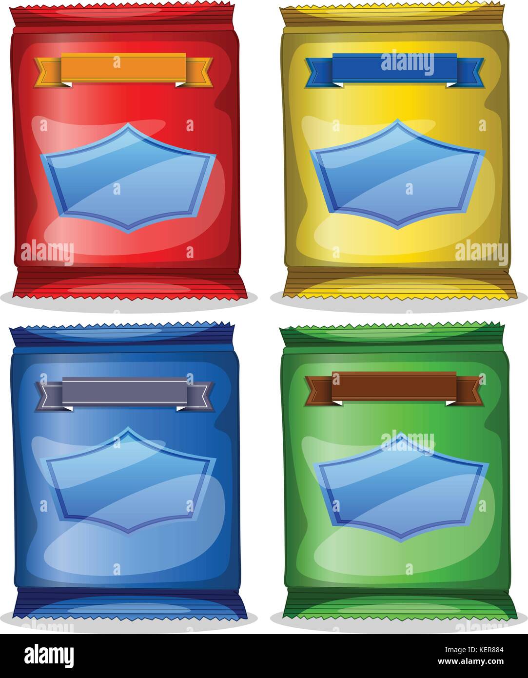 Packets of noodles Stock Vector Images - Alamy