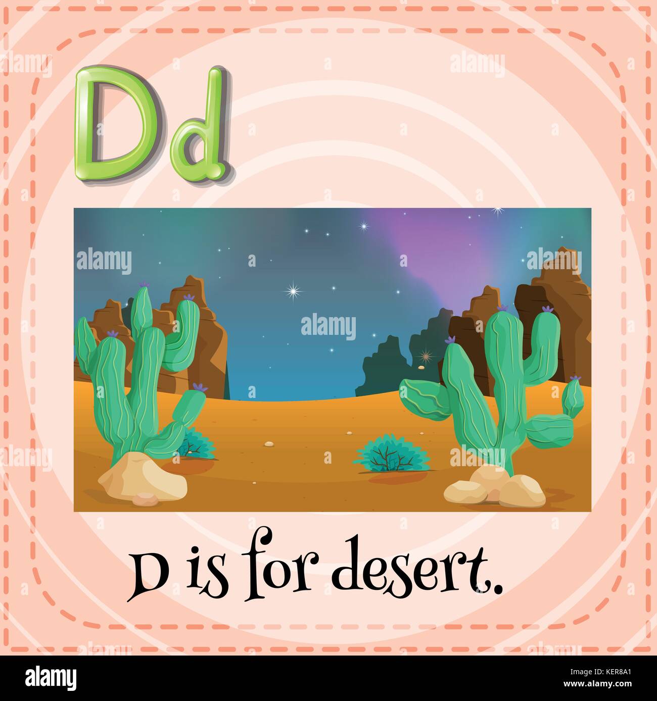 A letter D for desert Stock Vector Image & Art - Alamy