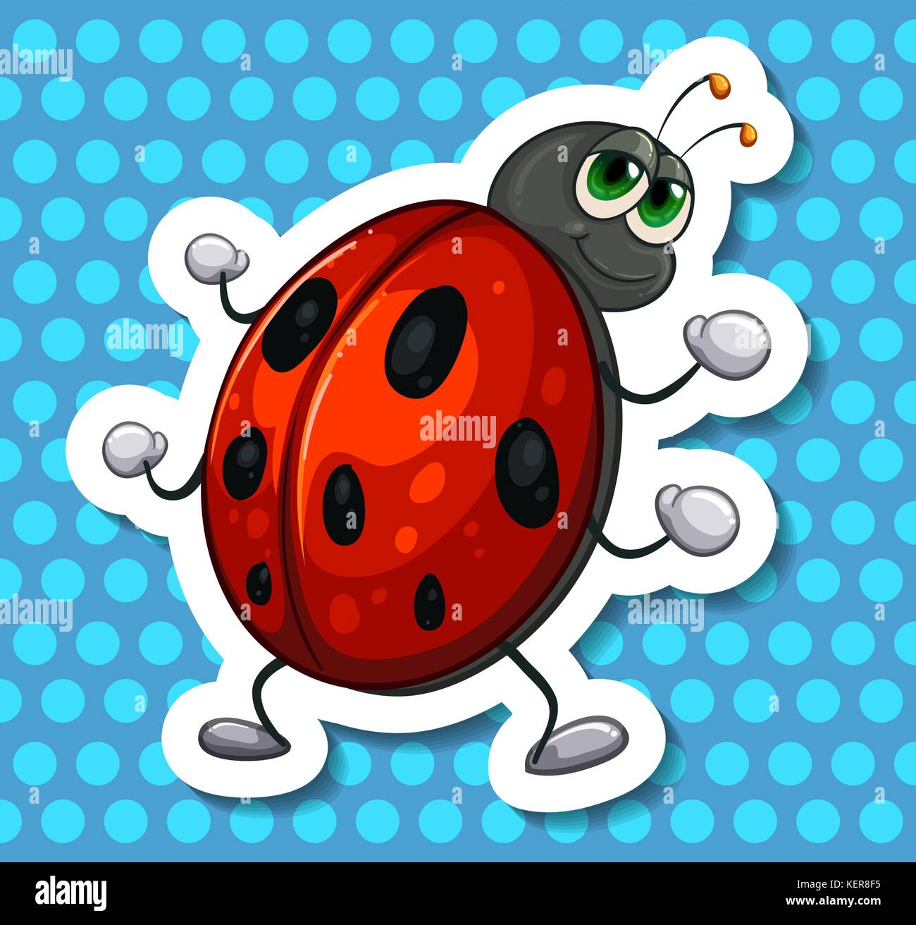 Close up lady bird Stock Vector Images - Alamy