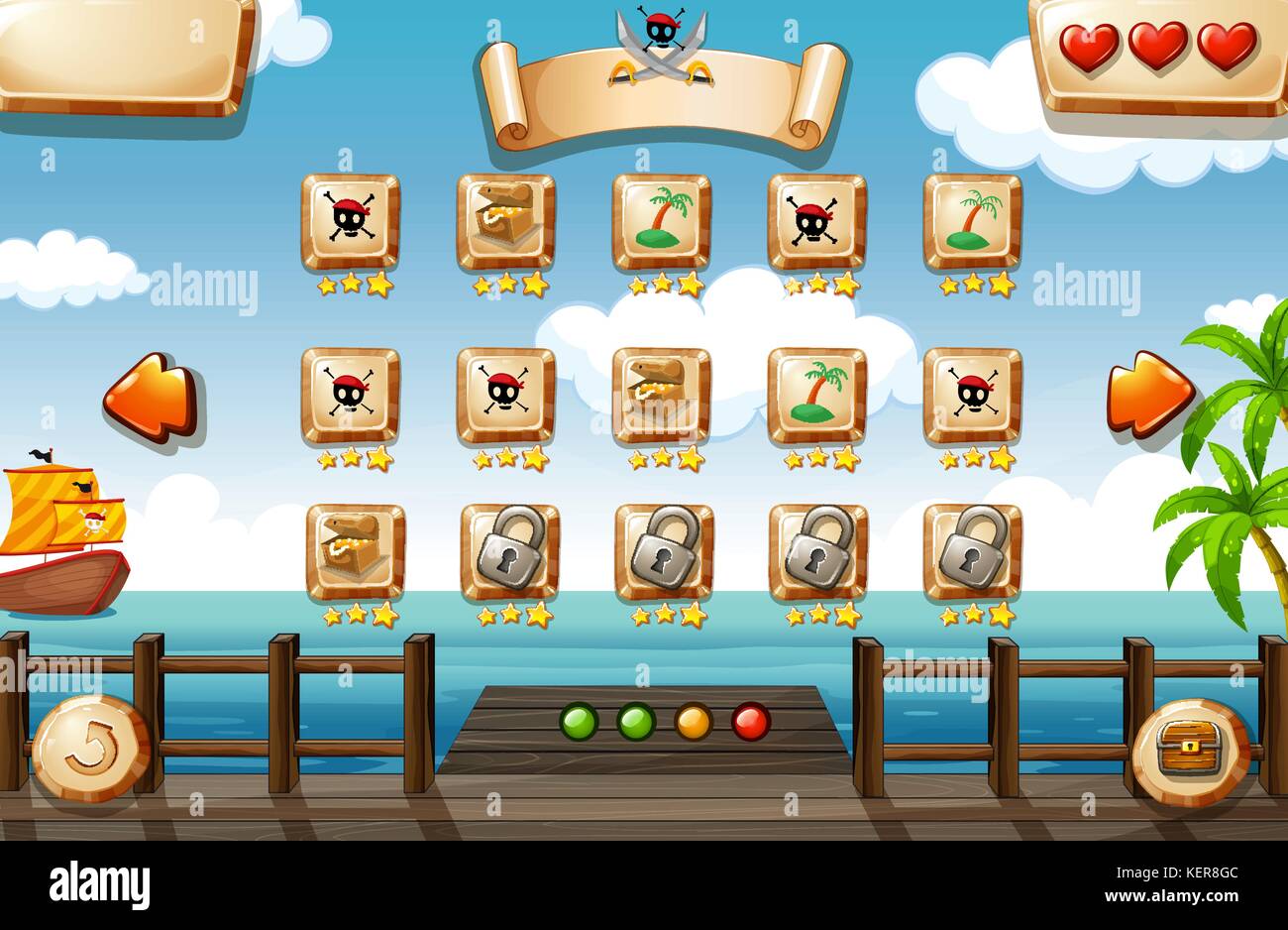 Game reward icons Stock Vector Images - Alamy