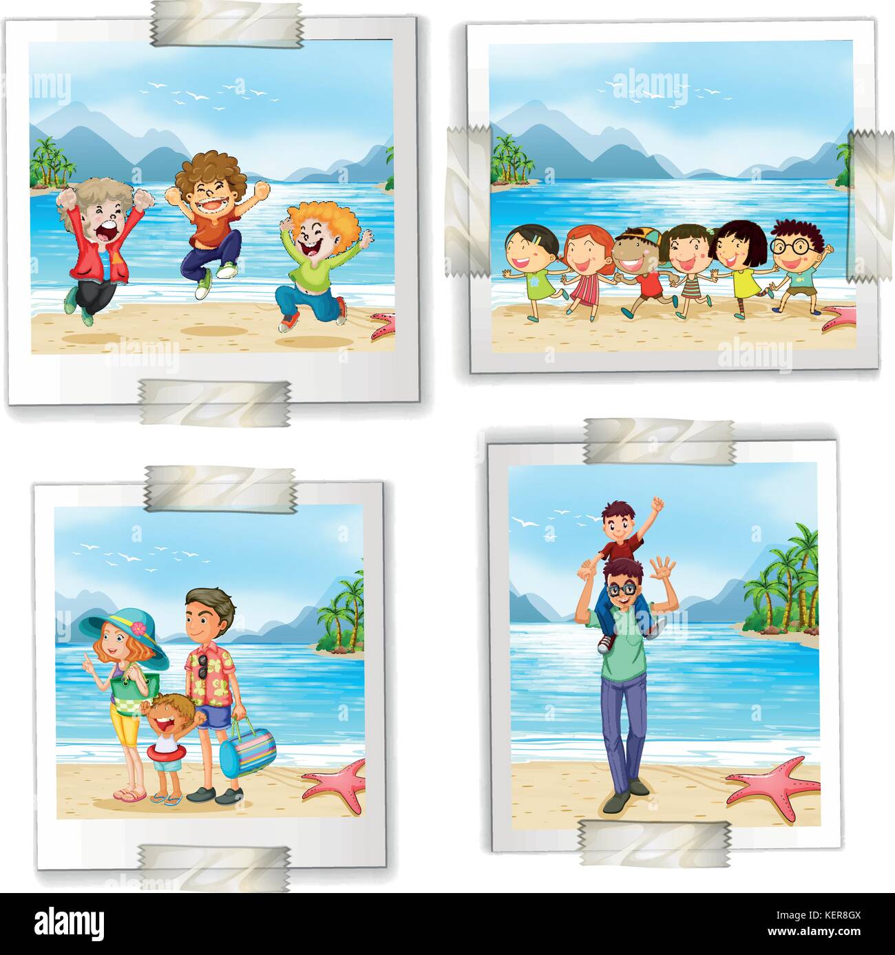 Series of pictures Stock Vector Images - Alamy