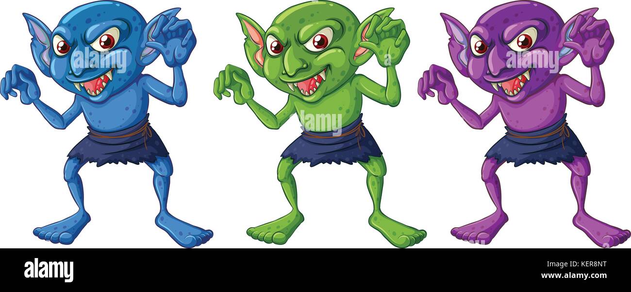 Goblins illustration hi-res stock photography and images - Alamy