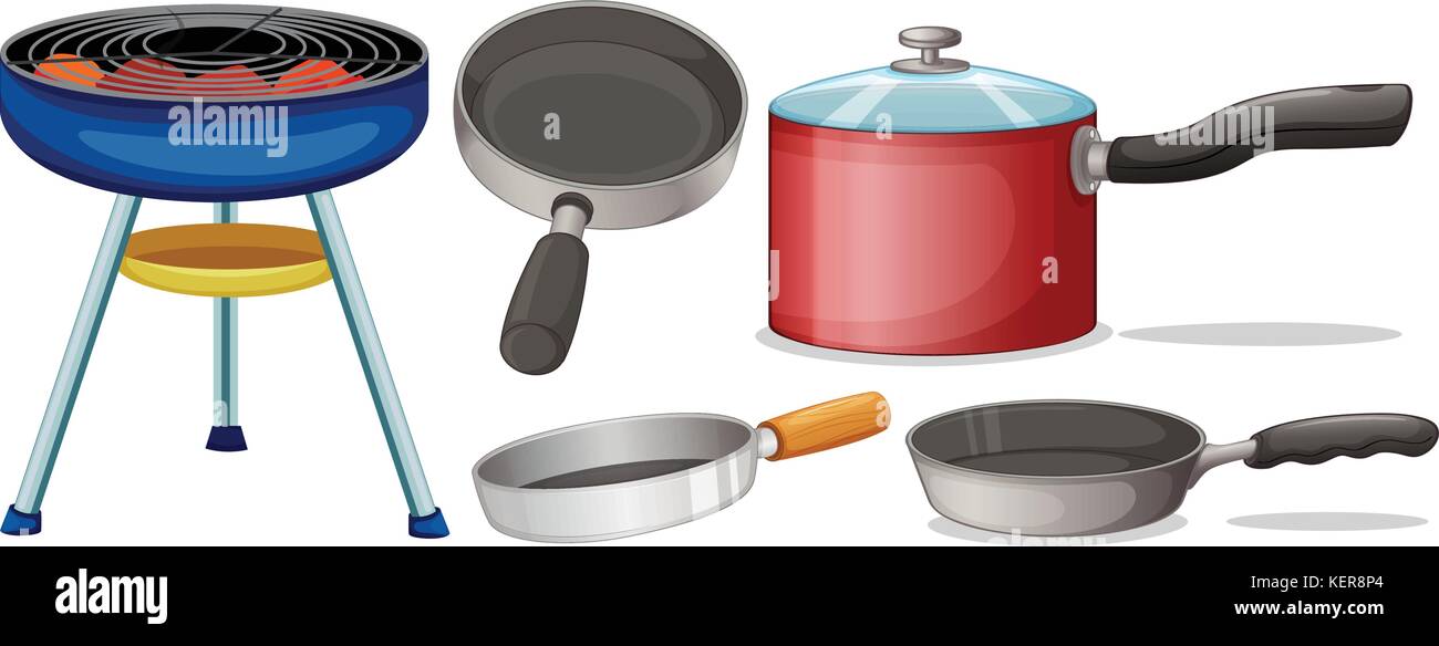 Illustration of different cooking equipment Stock Vector Image & Art ...