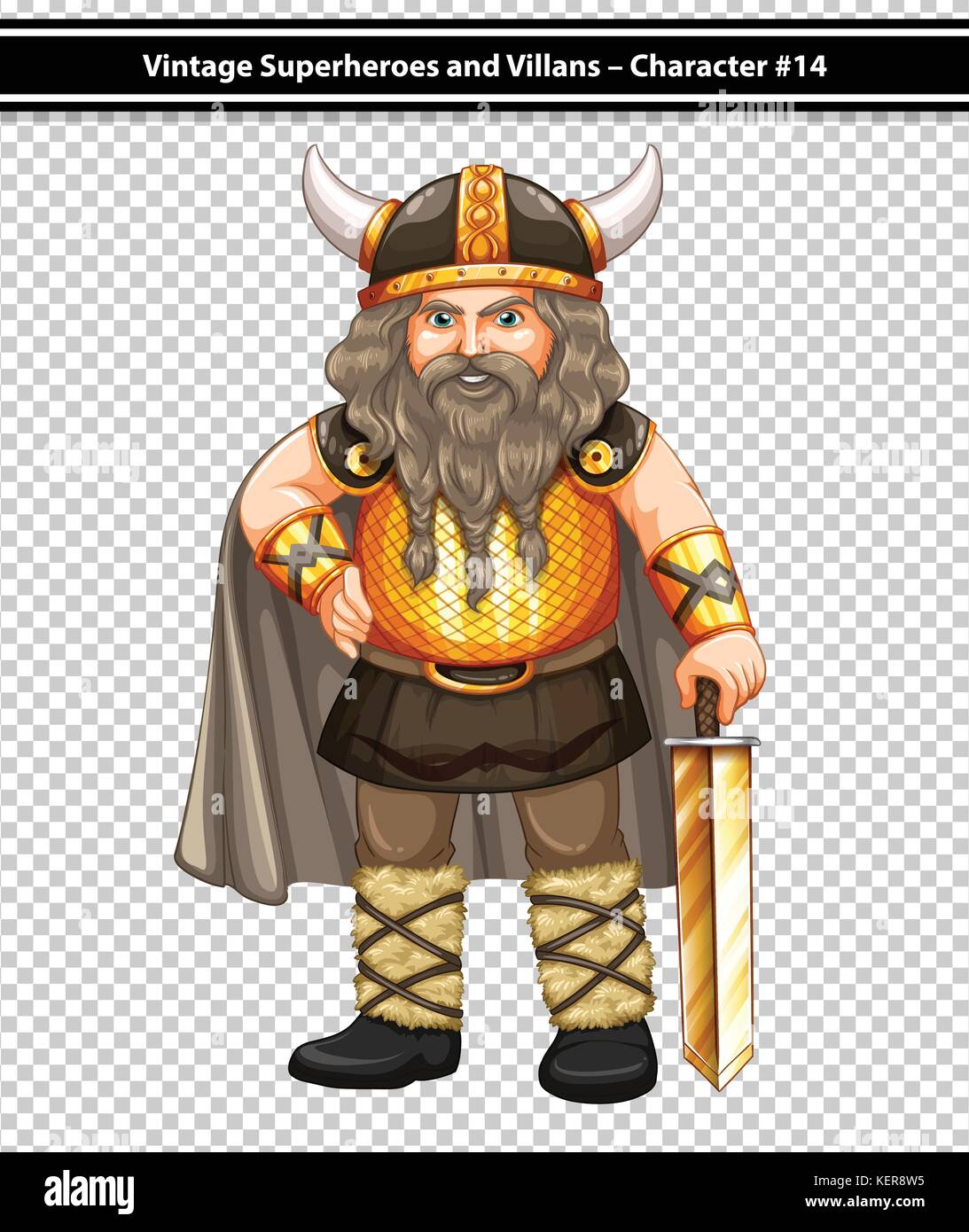 Illustration of a male viking Stock Vector Image & Art - Alamy