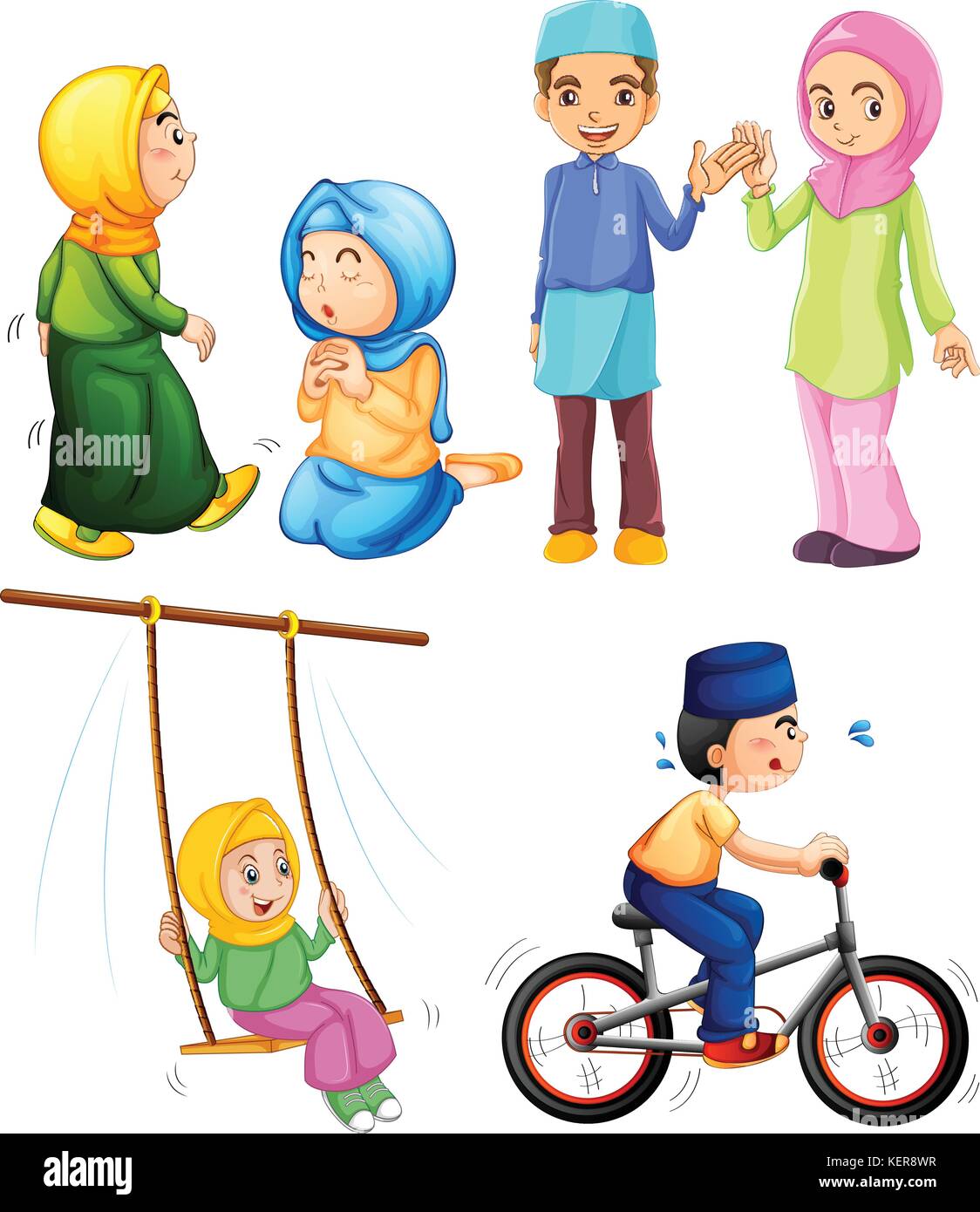 Women different poses on Cut Out Stock Images & Pictures - Alamy