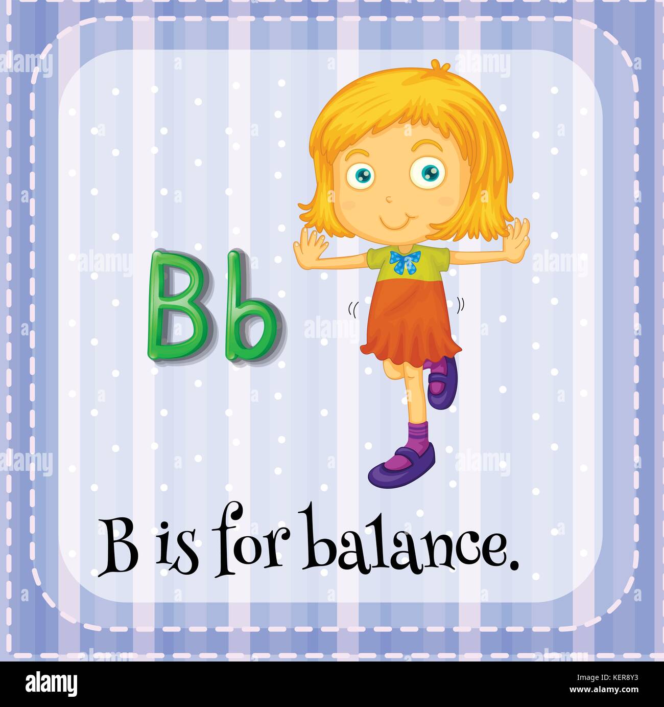 Illustration of an alphabet B is for balance Stock Vector Image & Art ...