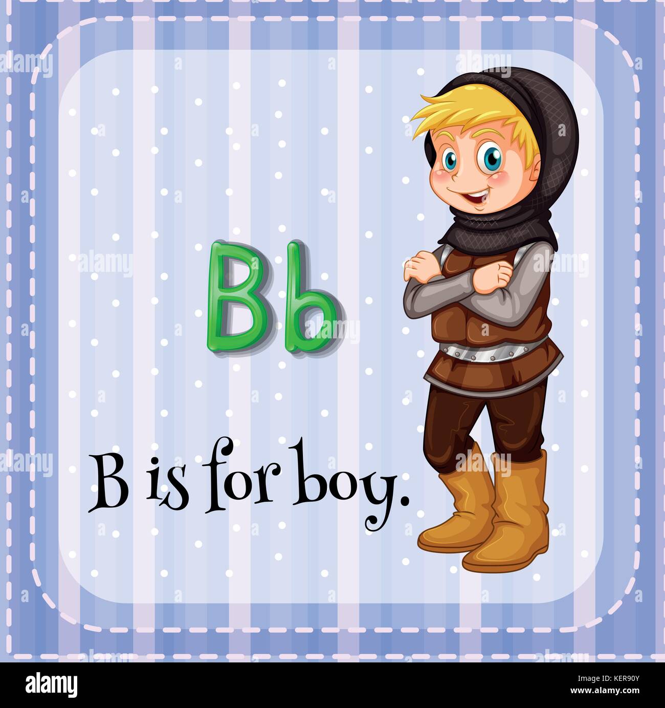 Flashcard of an alphabet B Stock Vector Image & Art - Alamy