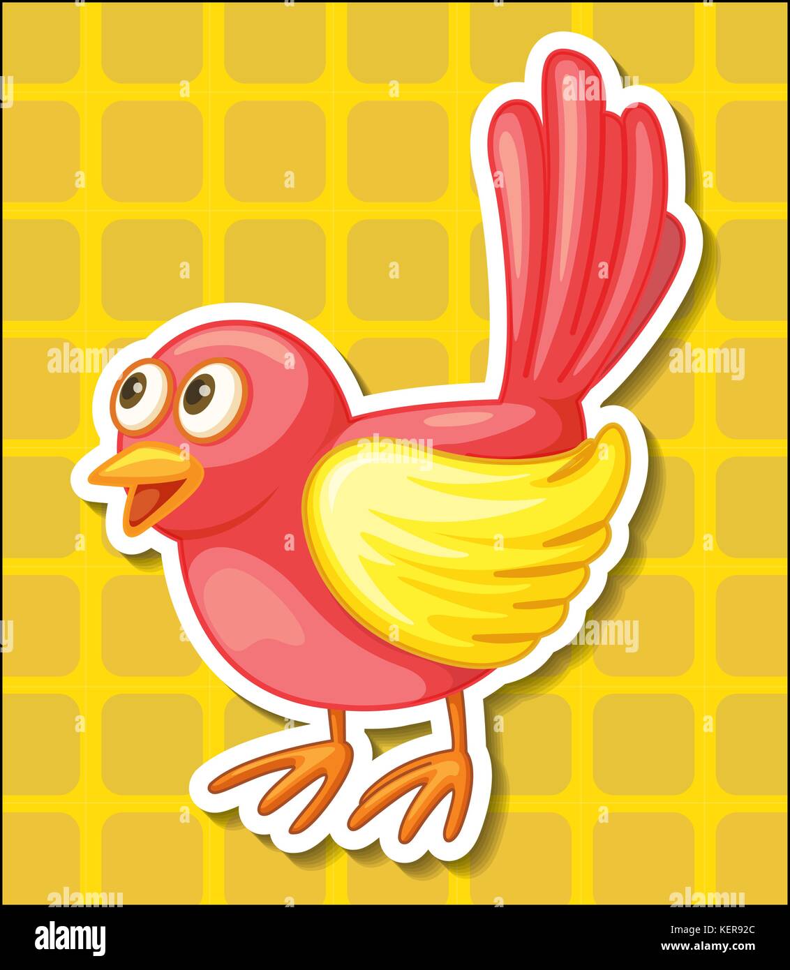 Illustration Of A Close Up Bird Stock Vector Image And Art Alamy