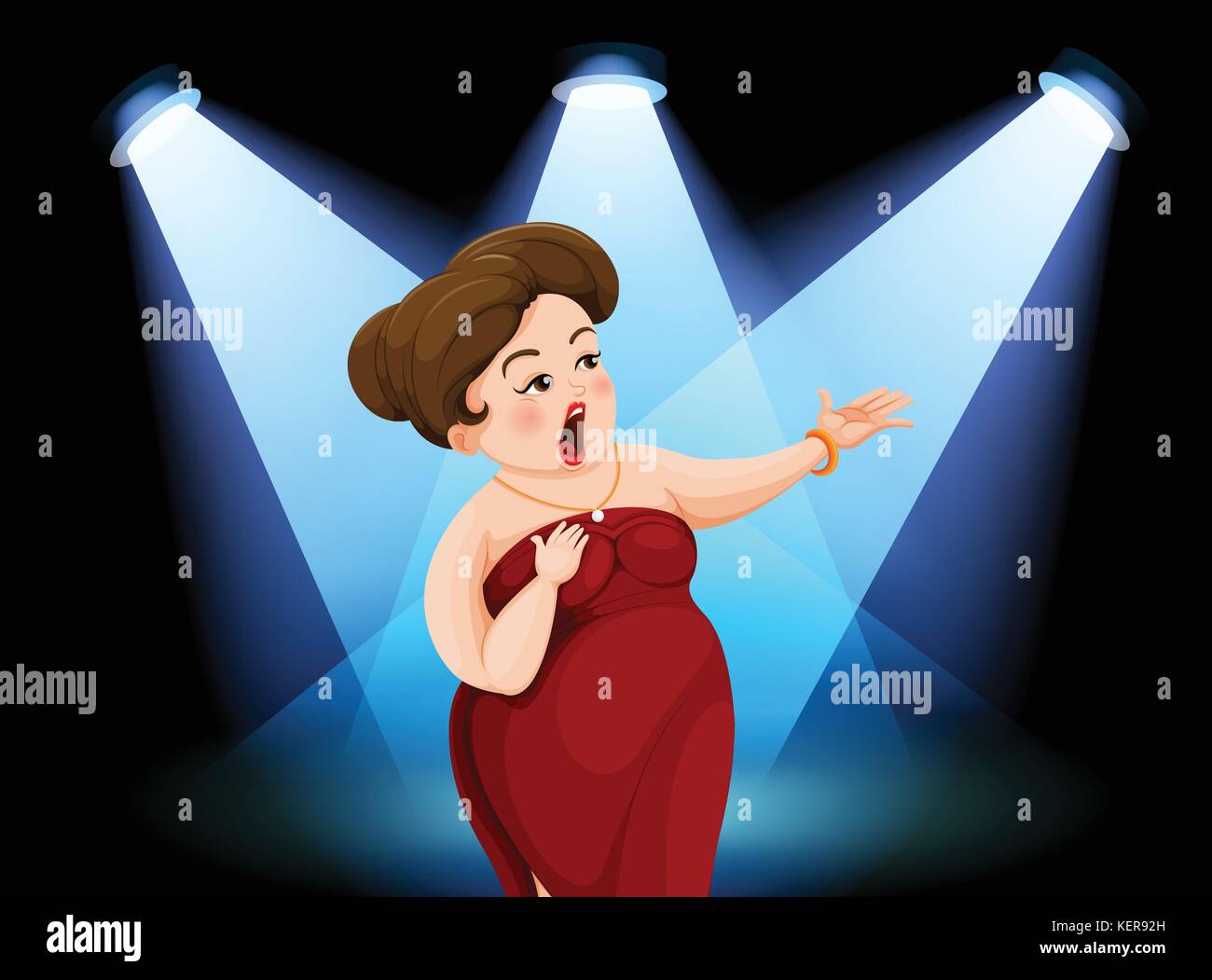 Fat lady singing hi-res stock photography and images - Alamy