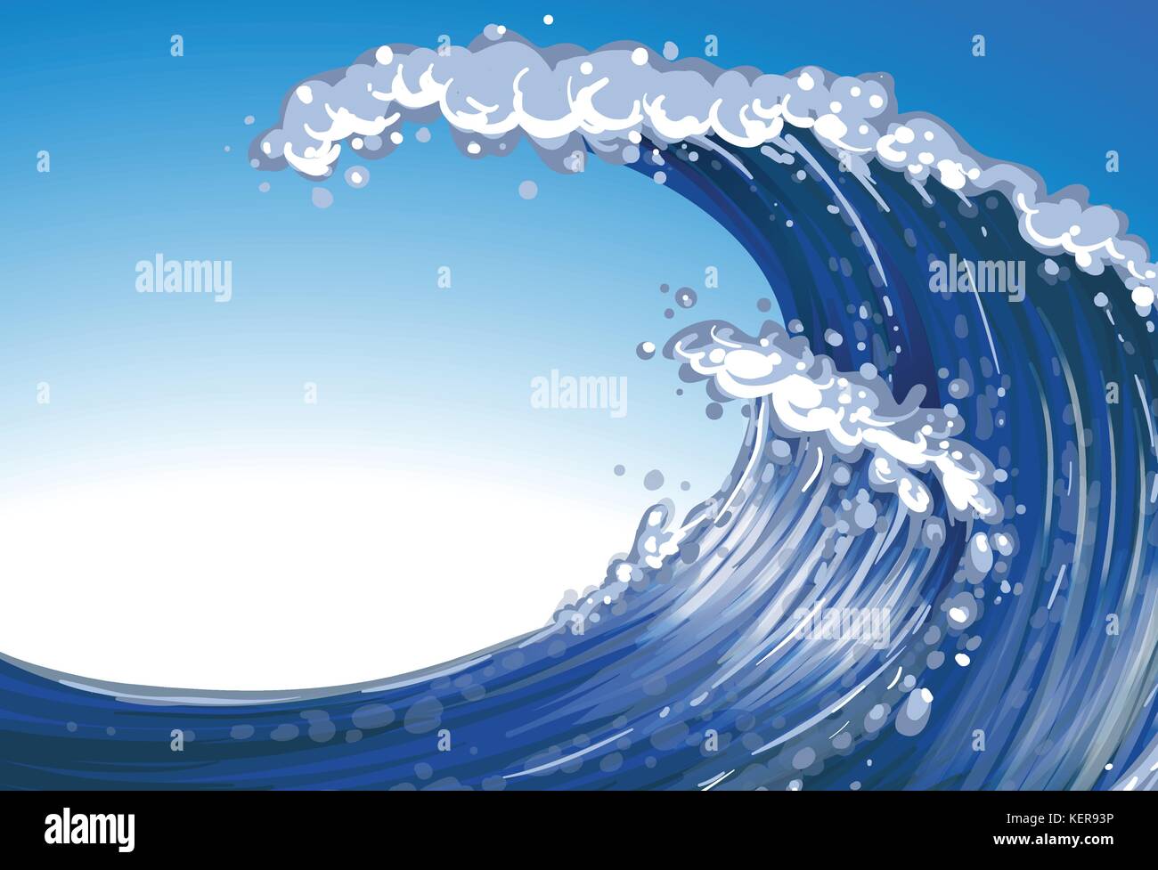 Illustration of a giant wave Stock Vector Image & Art - Alamy