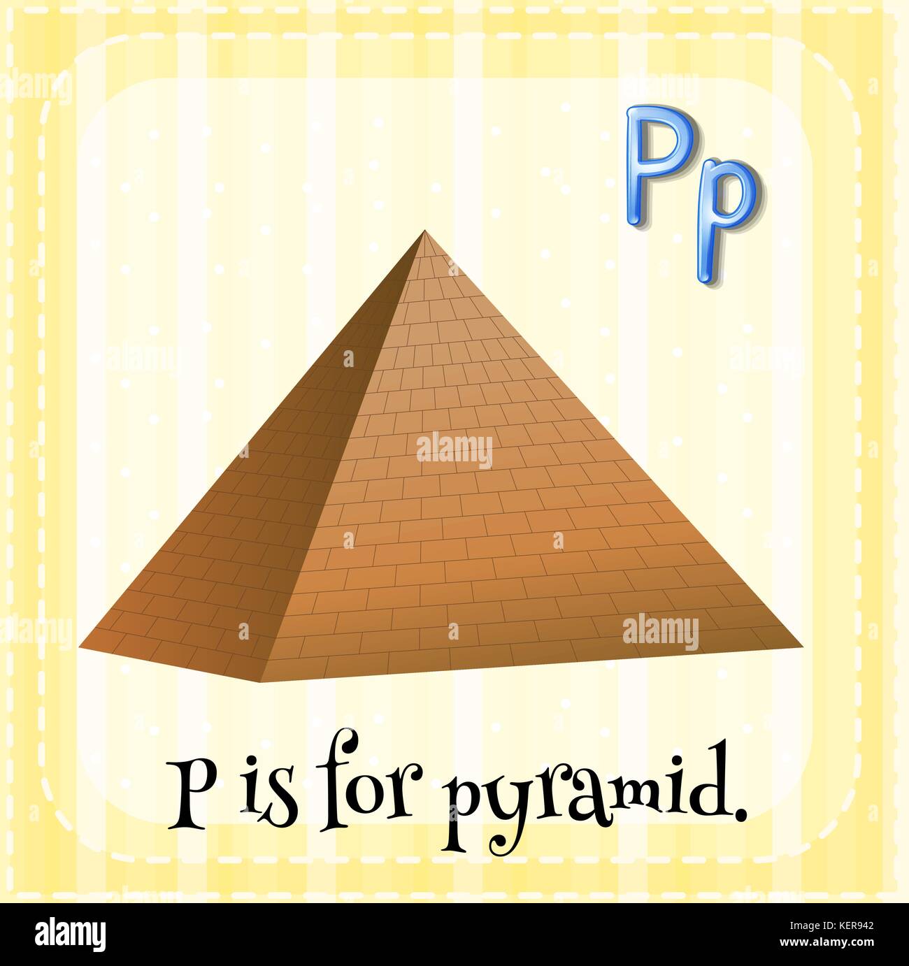 Illustration of a letter P is for pyramid Stock Vector Image & Art - Alamy