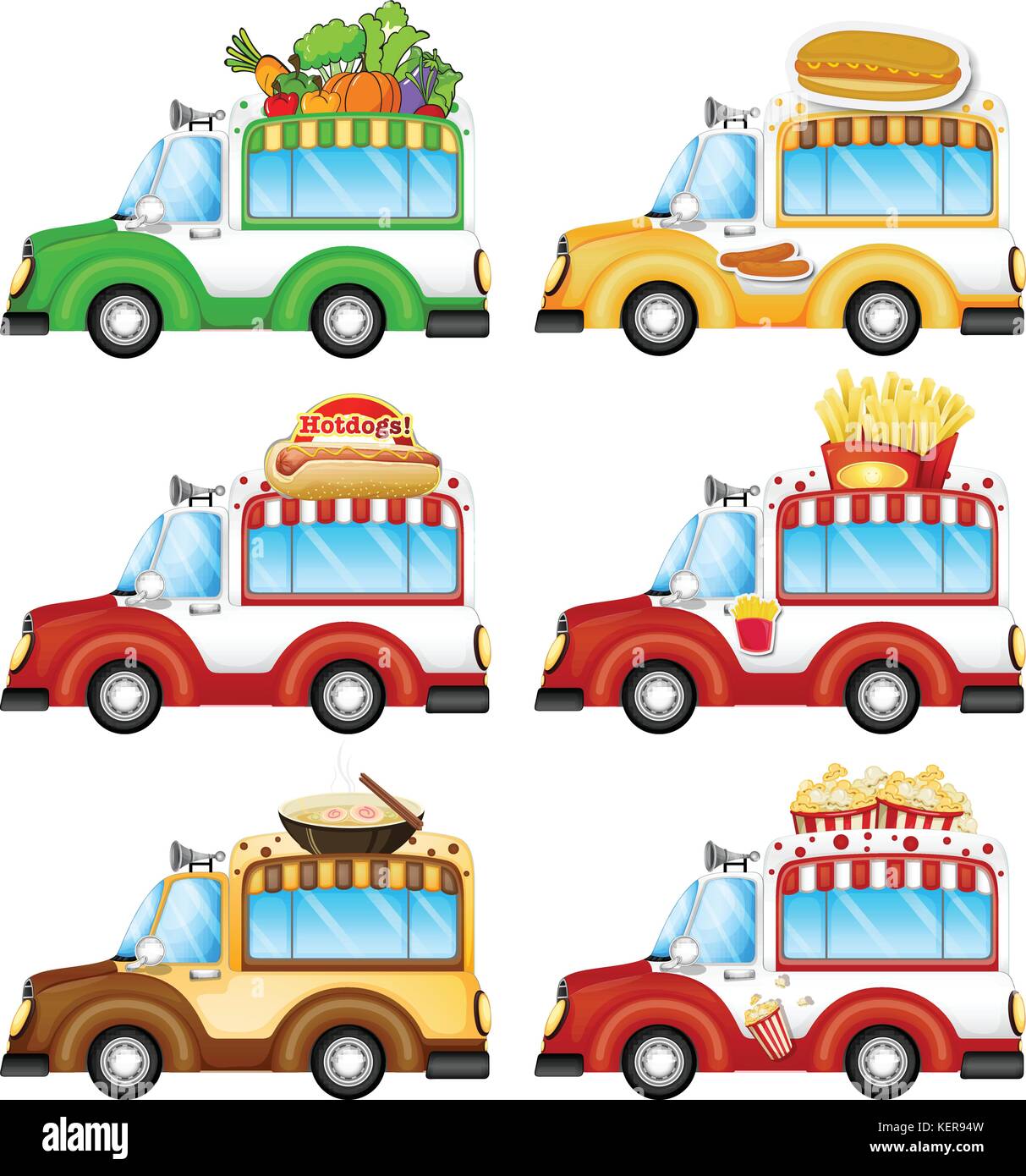 Burger vans Stock Vector Images - Alamy