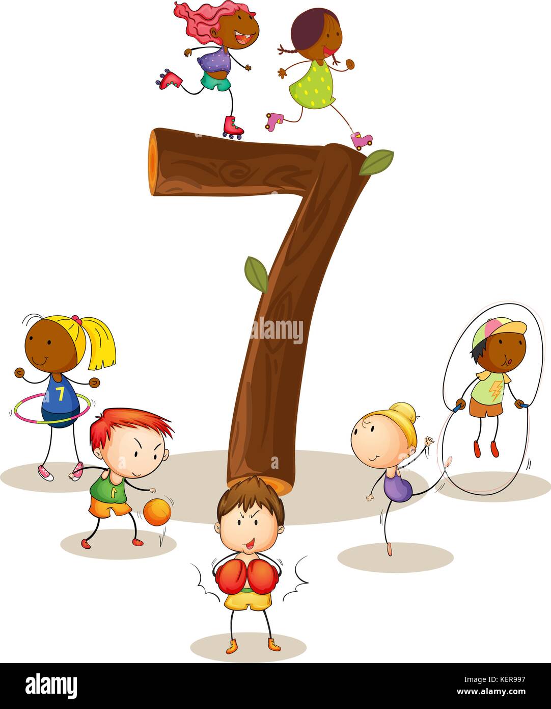 Number 7 Art That Flashes