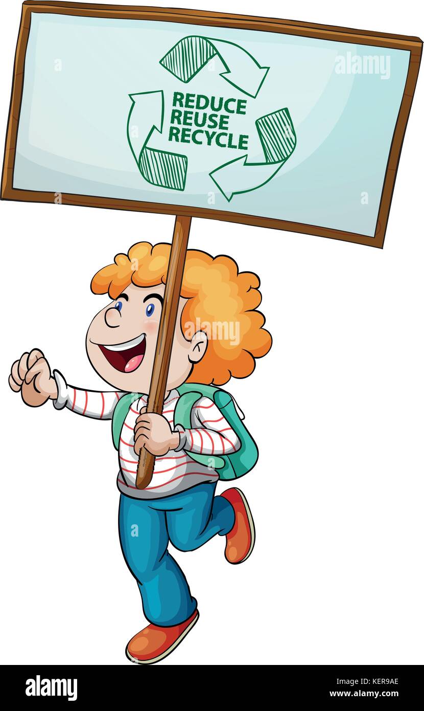 Cartoon Boy Recycling High Resolution Stock Photography and Images - Alamy