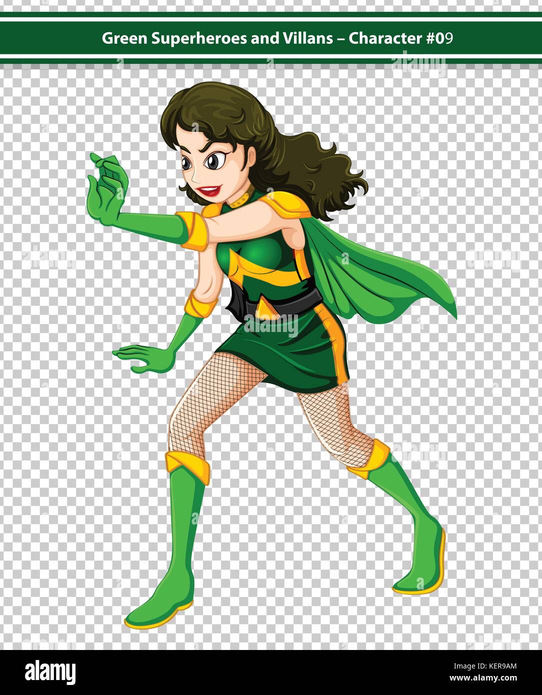 Female superhero flying in Stock Vector Images - Alamy