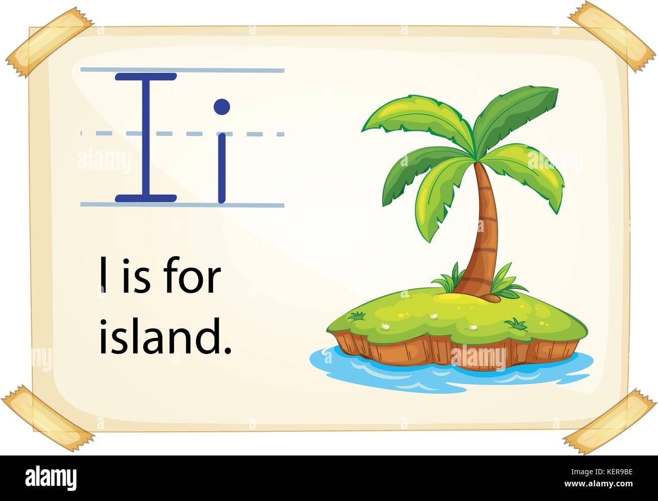 Poster of an alphabet I Stock Vector Image & Art - Alamy