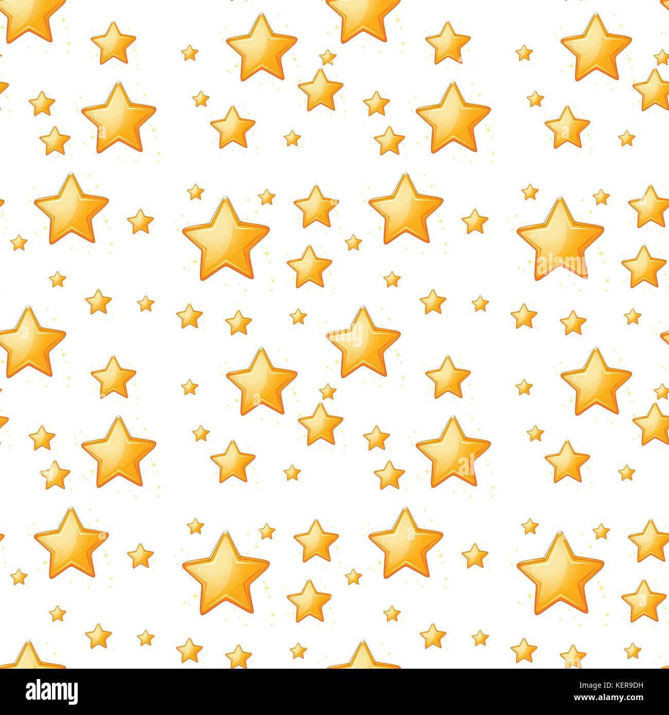 Illustration of seamless yellow stars Stock Vector Image & Art - Alamy