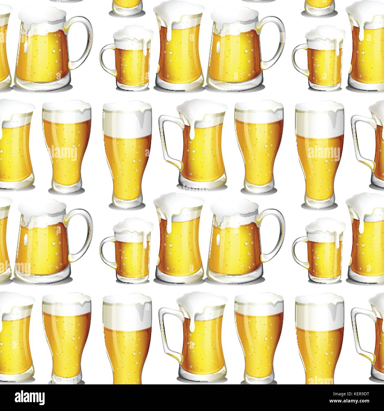 Big glass on beer Stock Vector Images - Alamy