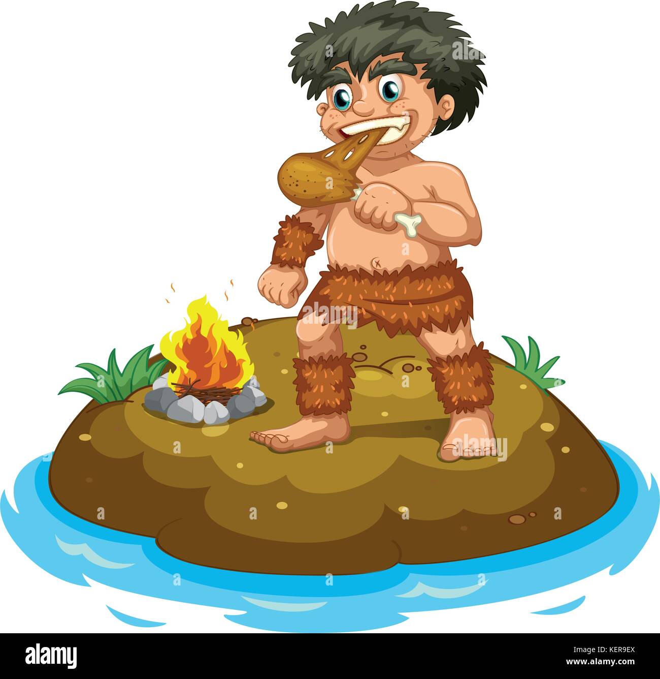 Caveman eating hi-res stock photography and images - Alamy