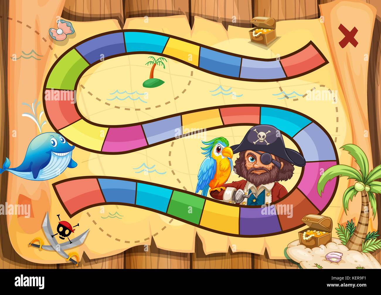 Kids play board games Stock Vector Images - Alamy