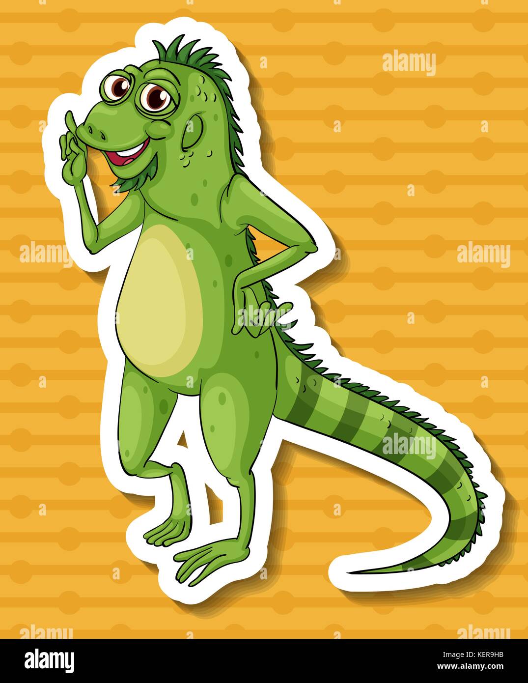 Illustration of a close up iquana Stock Vector Image & Art - Alamy