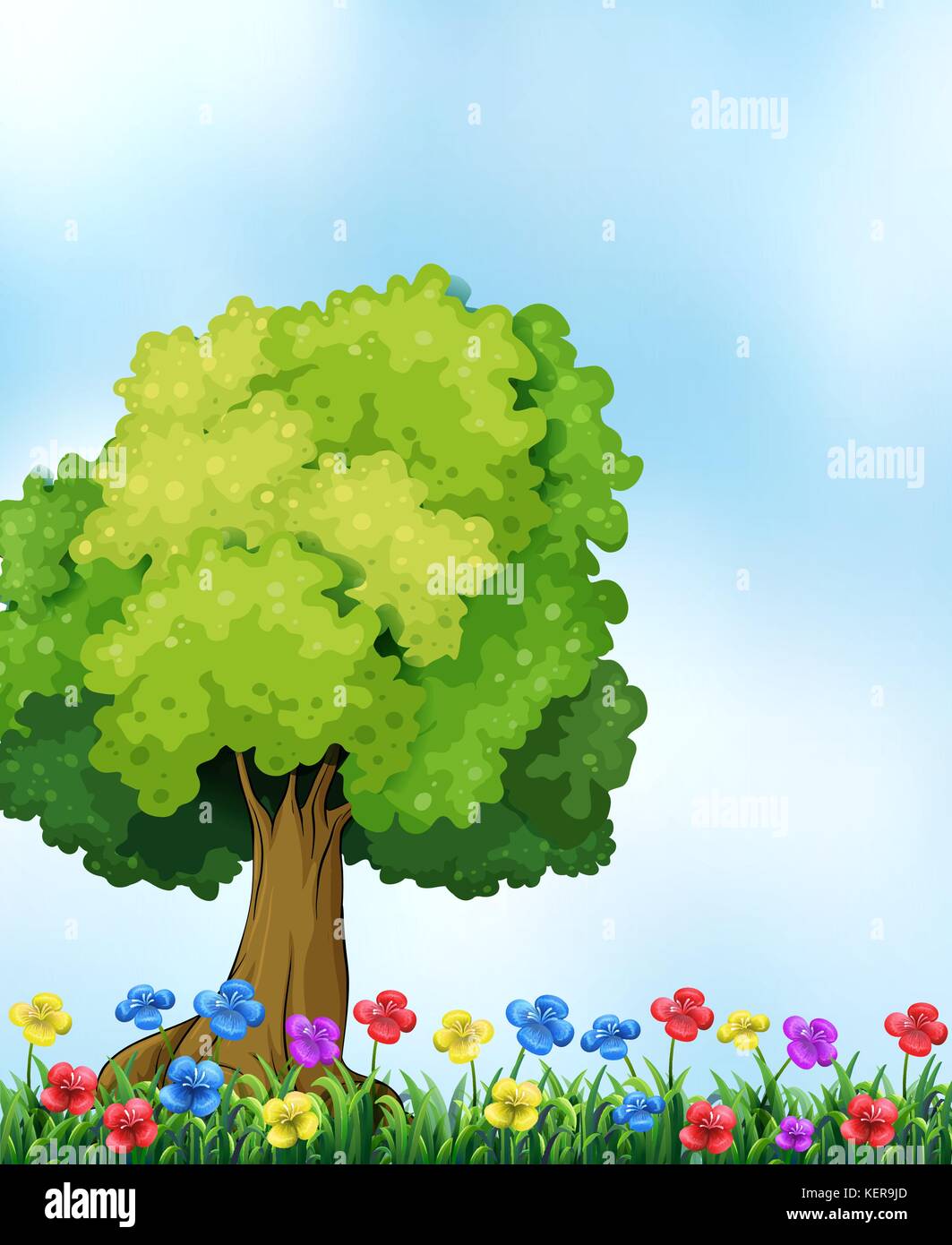 Illustration of a beautiful nature scene Stock Vector Image & Art - Alamy