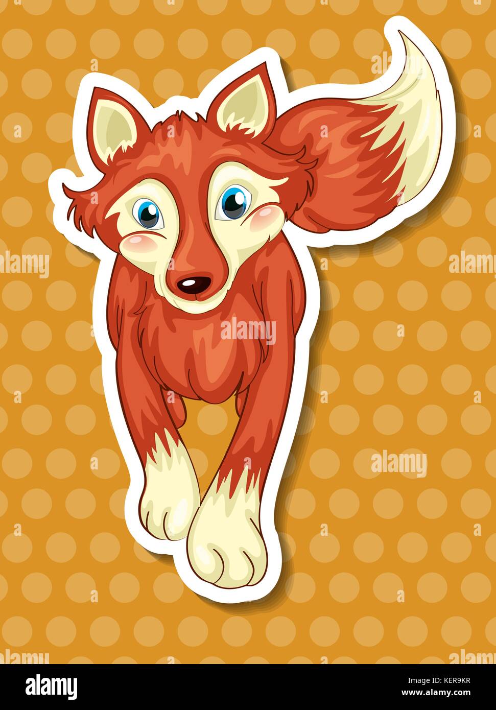 Fluffy wolf Stock Vector Images - Alamy