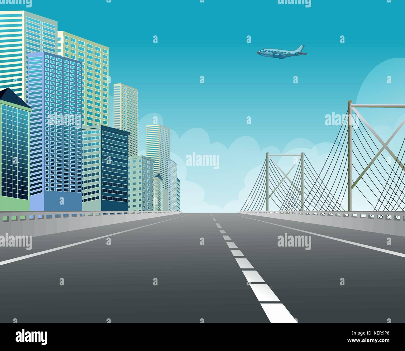 Motorway expressway Stock Vector Images - Alamy