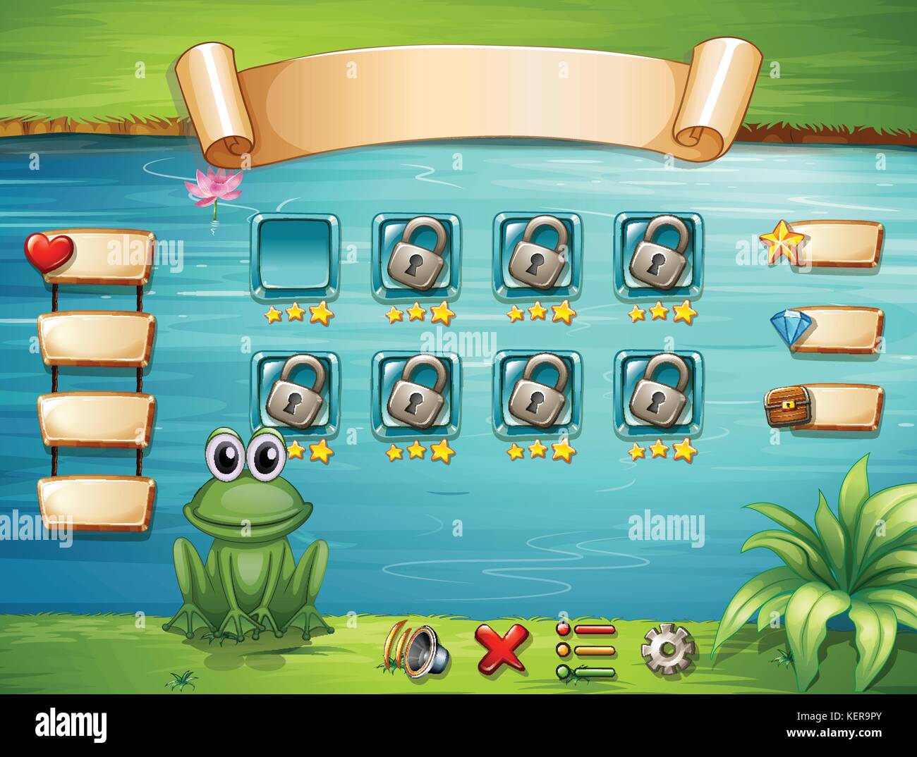 Illustration of a scene from a computer game Stock Vector Image & Art ...