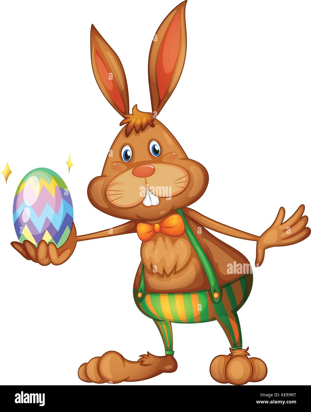 Illustration of an easter bunny Stock Vector Image & Art - Alamy