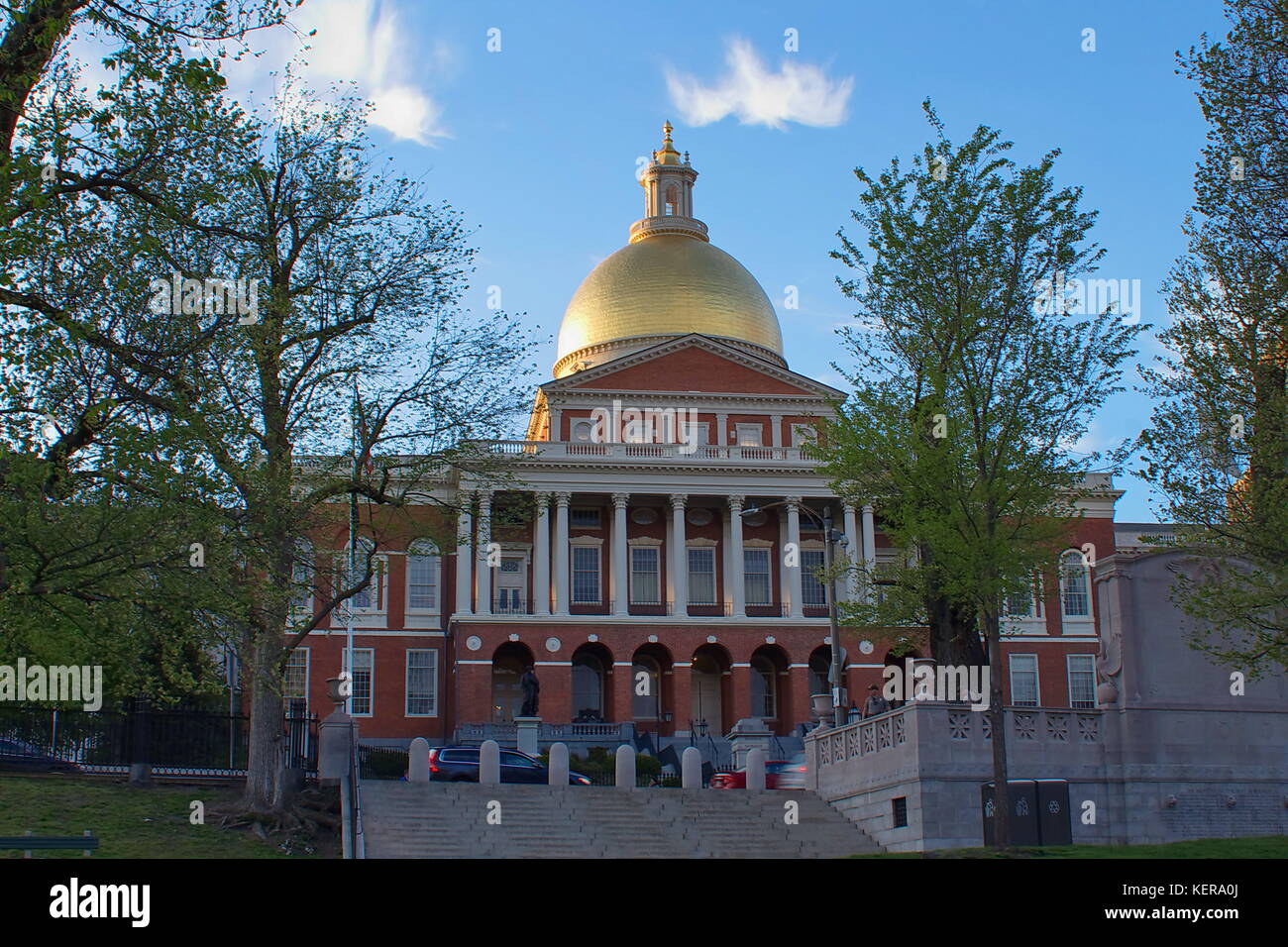 Massachusetts State House Dome Stock Photos & Massachusetts State House ...