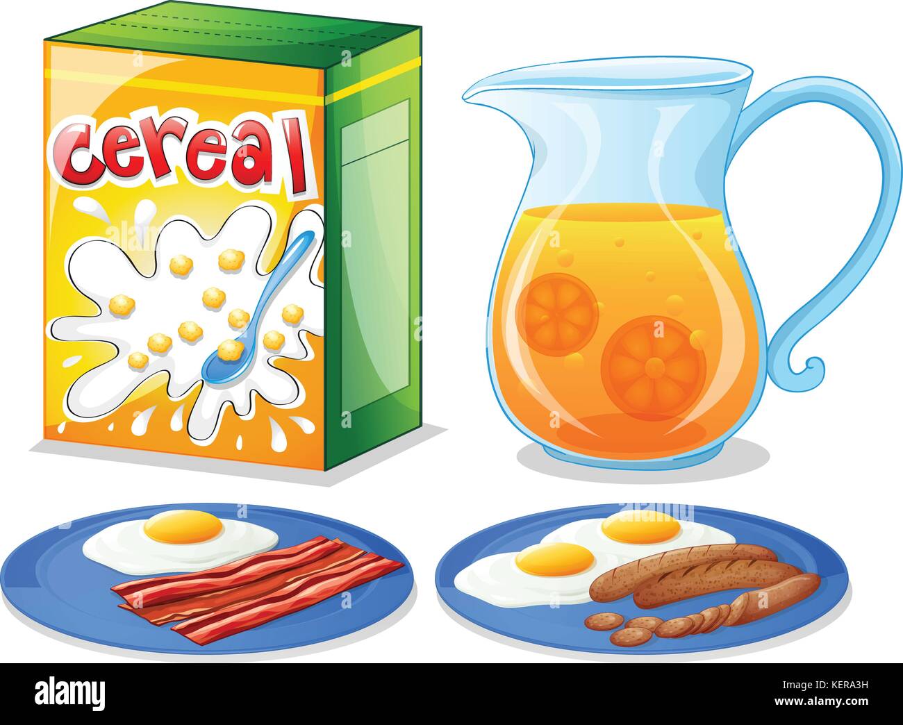 Breakfast cereal box cartoon hi-res stock photography and images - Alamy