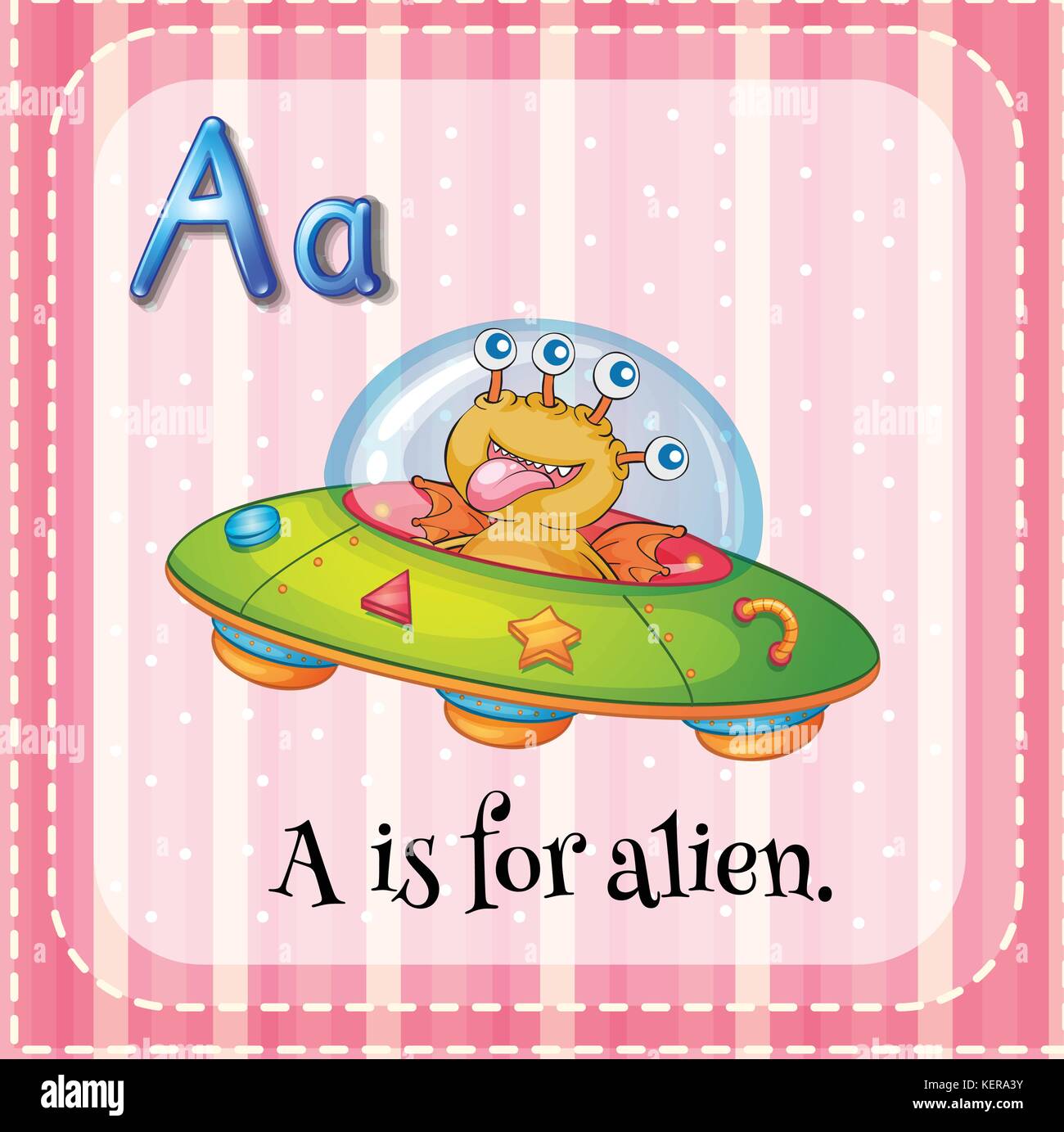 A letter A which stands for alien Stock Vector Image & Art - Alamy