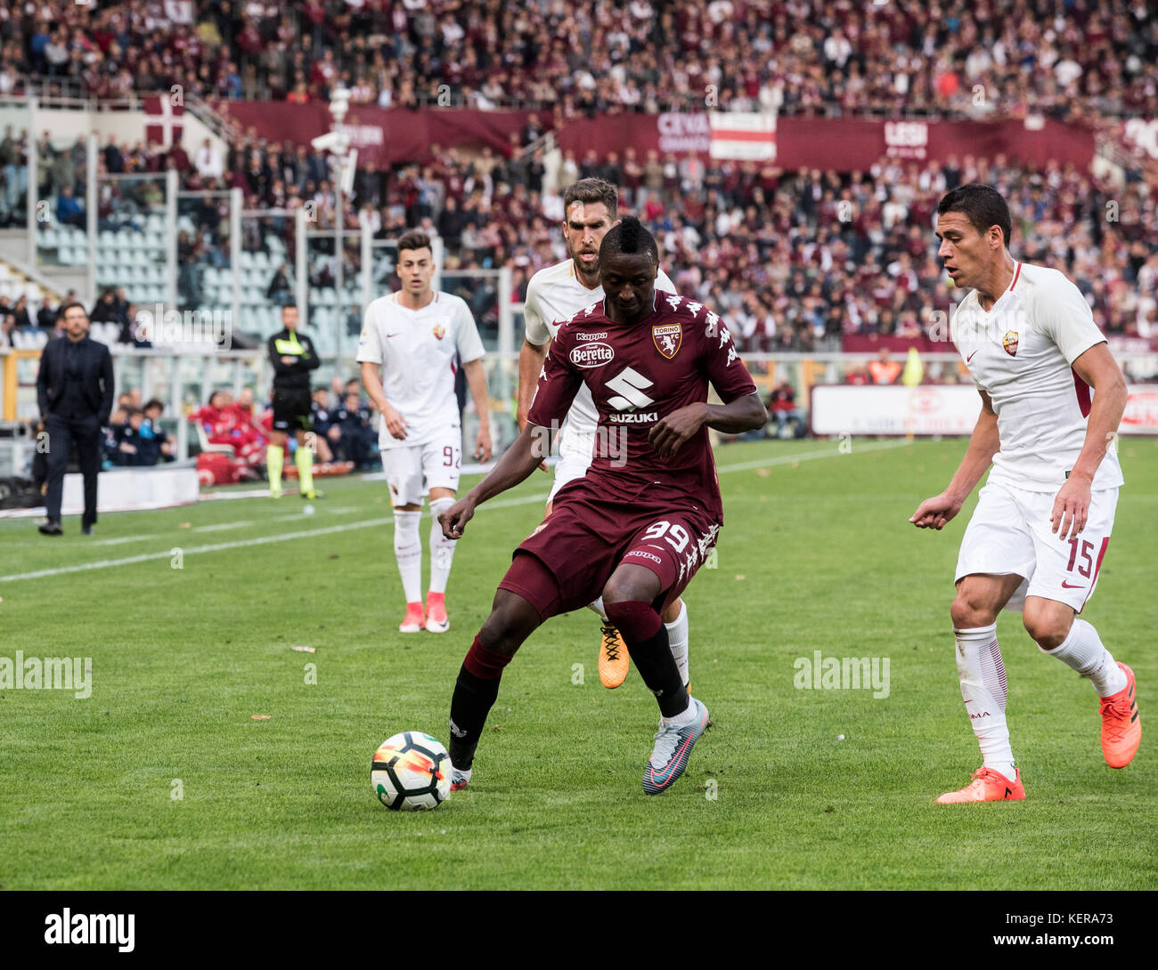 Turin, Italy. 22nd Oct, 2017. Umar Sadiq (Torino FC) during the Serie A ...