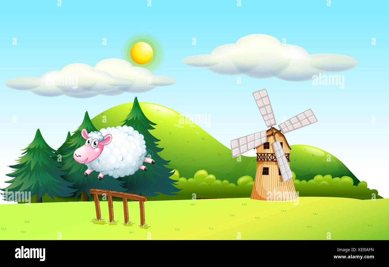 Rotating sheep Stock Vector Images - Alamy