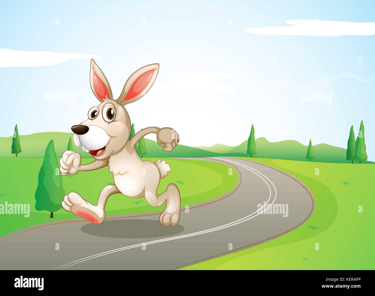 Pet rabbit run Stock Vector Images - Alamy