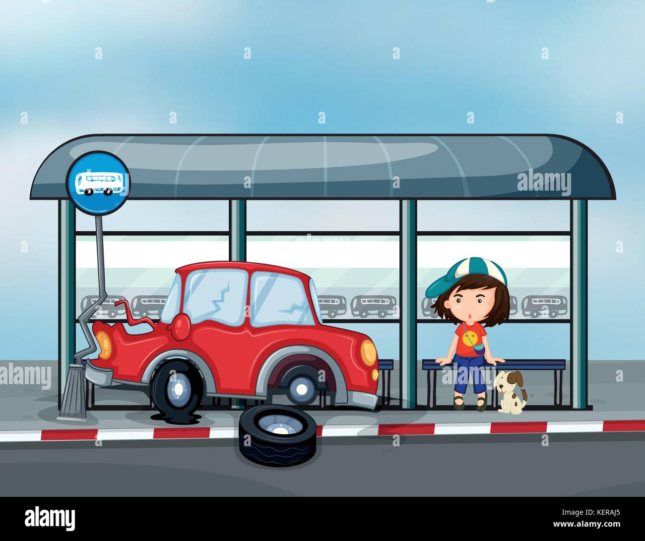 Waiting shed Stock Vector Images - Alamy