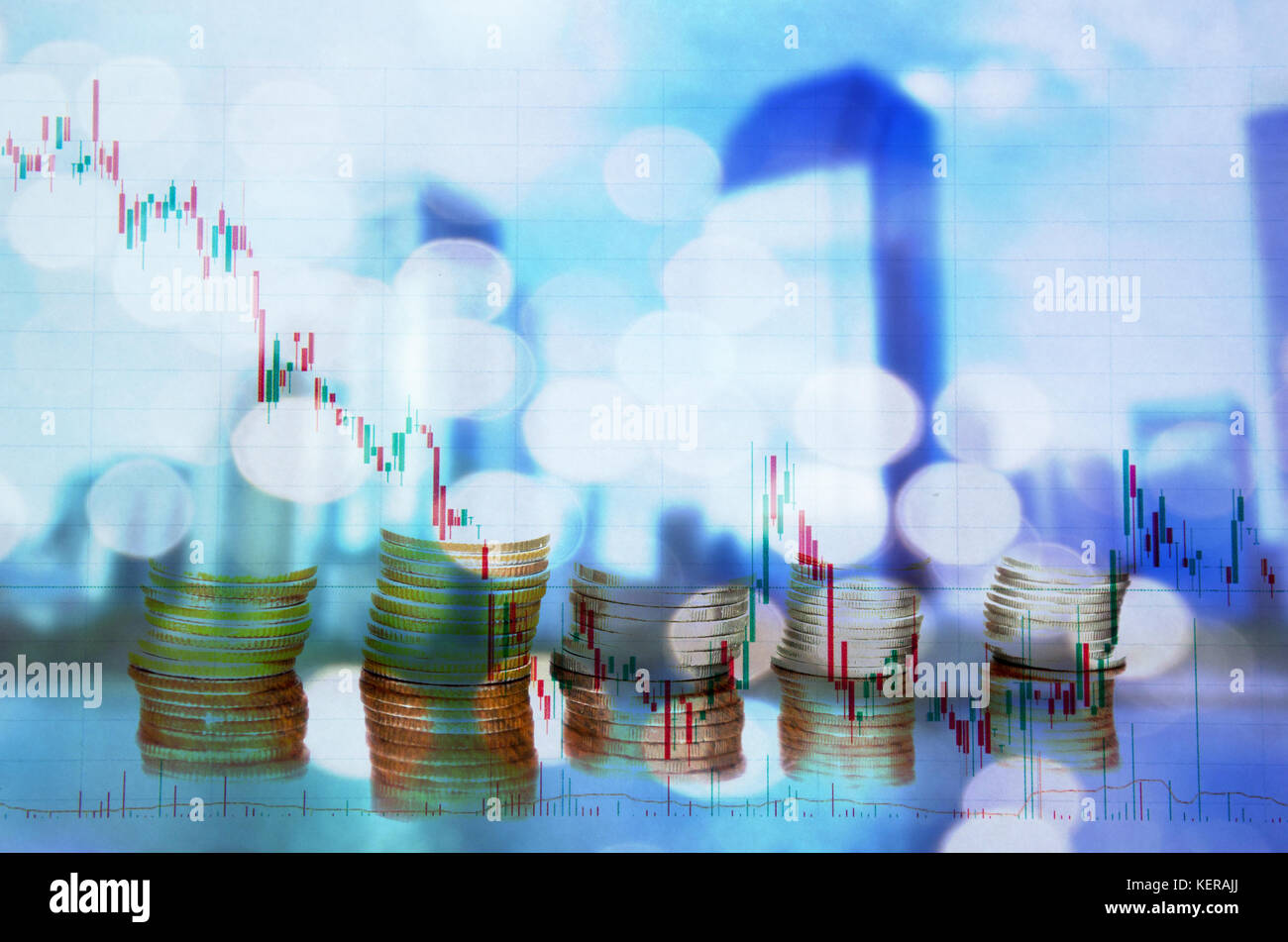 Business Finance background with graph and chart Stock Photo - Alamy
