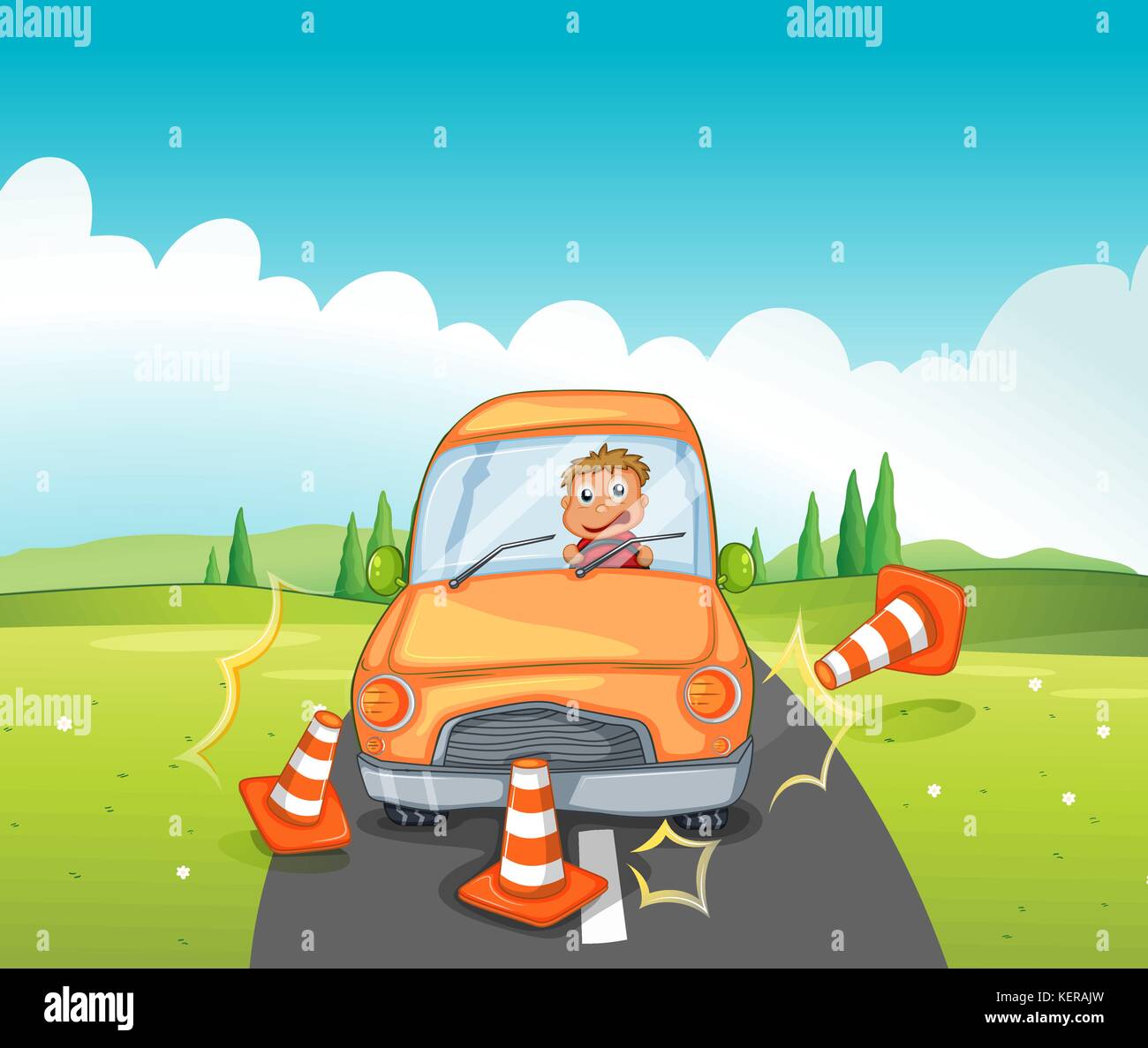 Reckless drive Stock Vector Images - Alamy