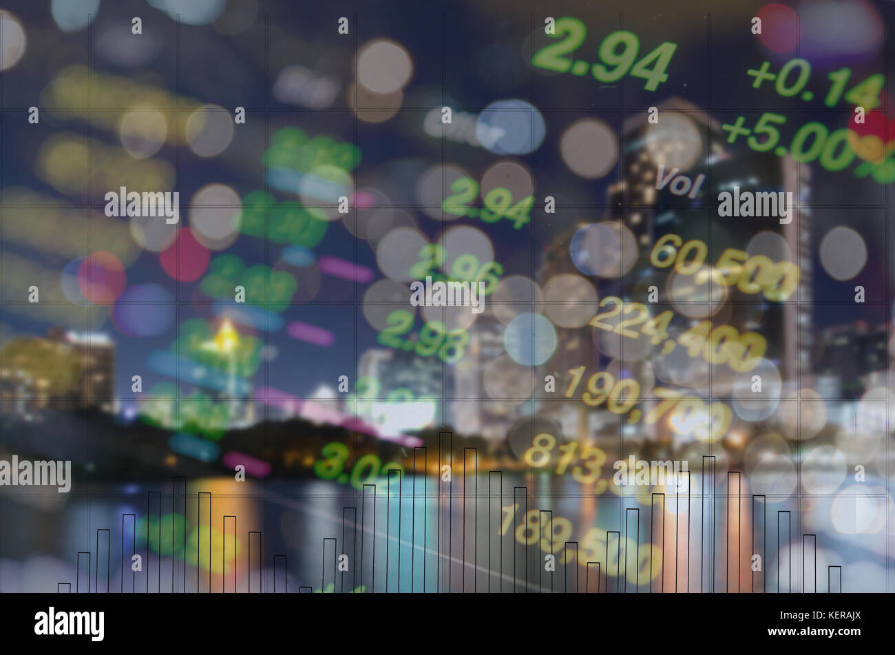 Analysis business accounting graph and chart Stock Photo - Alamy