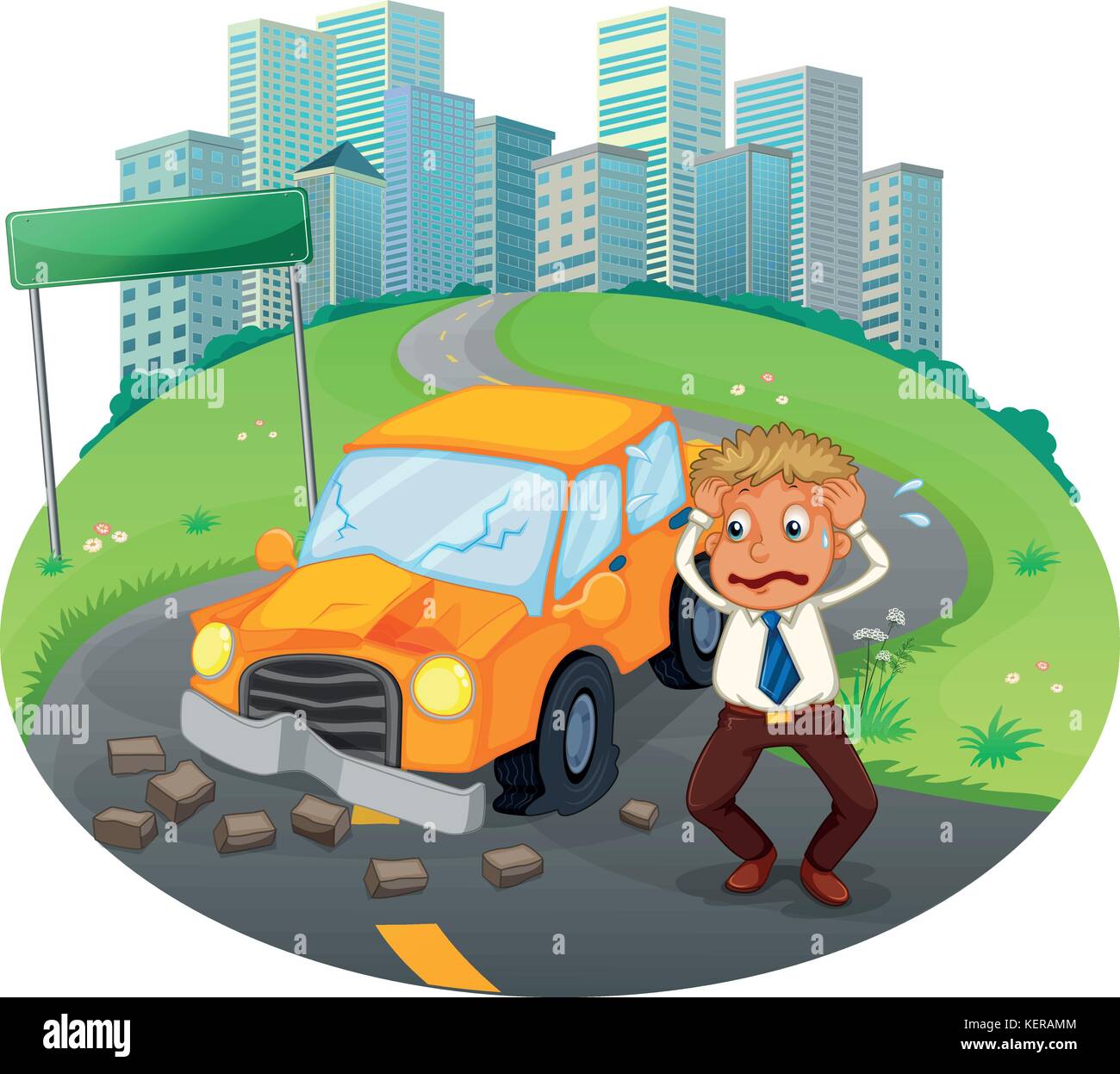 High glass road Stock Vector Images - Alamy