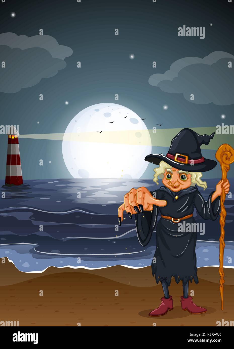 The sea witch Stock Vector Images - Alamy