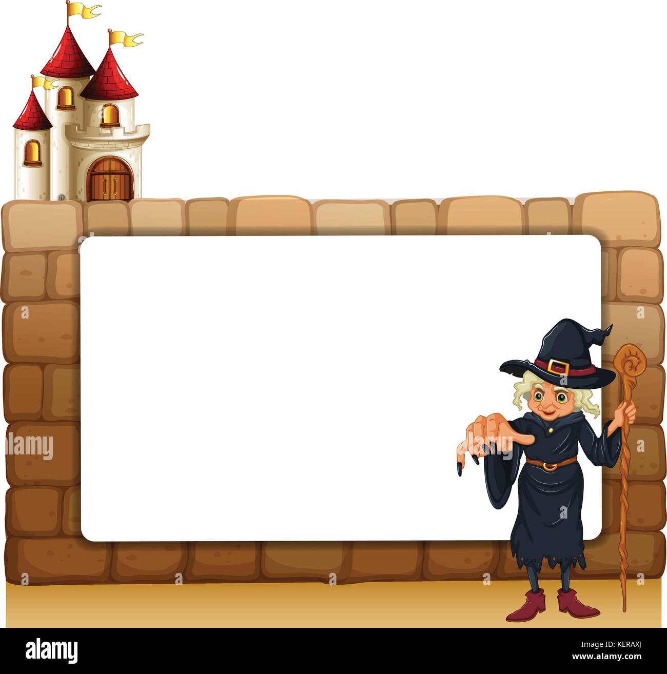 Old witch house in Stock Vector Images - Alamy